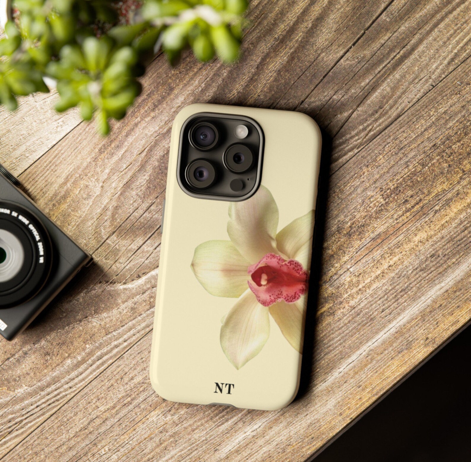 Yellow Orchid Phone Case, Flower Phone Case, Realistic Flower Phone ...