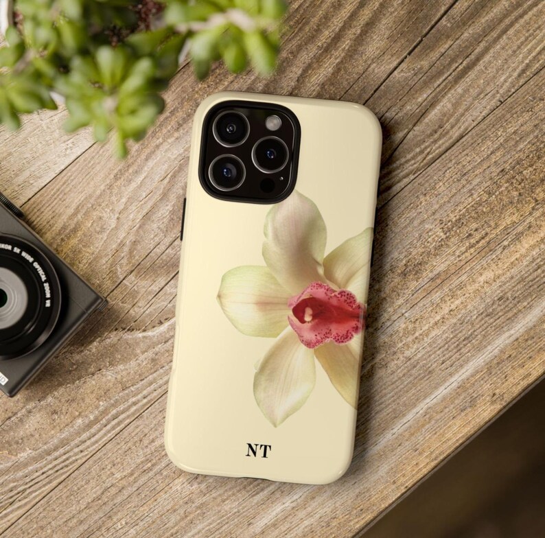 Yellow Orchid Phone Case, Flower Phone Case, Realistic Flower Phone ...
