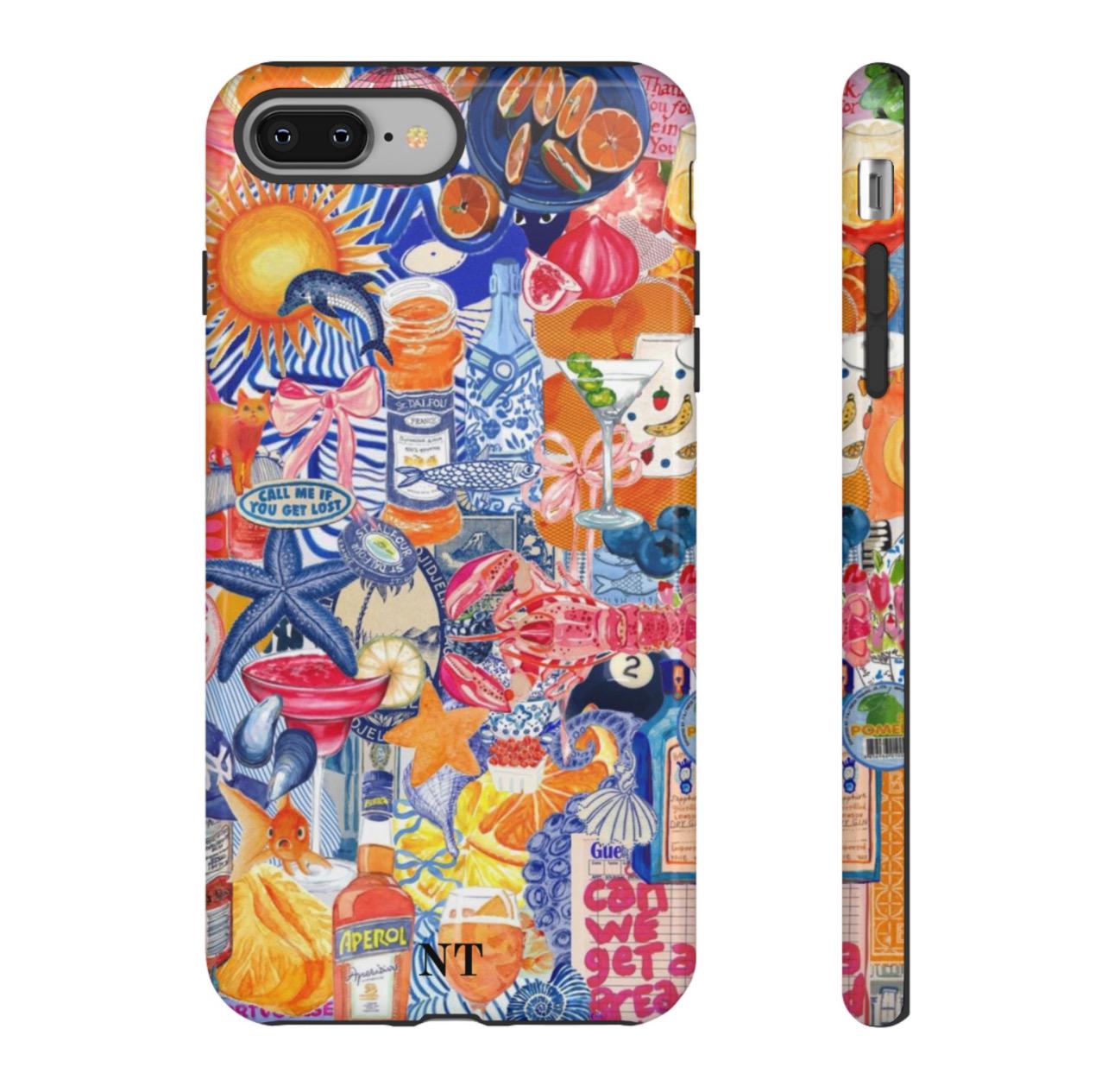 Mediterranean Summer Collage Phone Case, Mediterranean Summer Phone ...