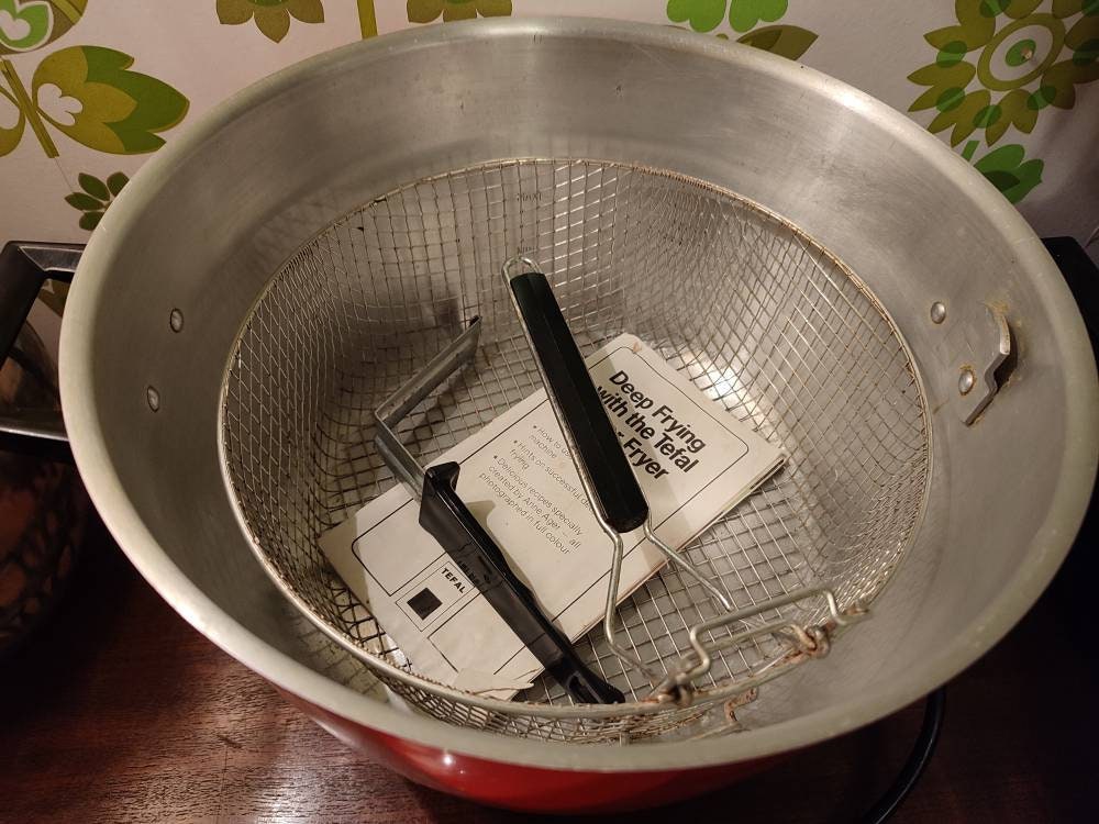 Vintage Orange 1970's Working Tefal Deep Fat Fryer With Manual & Basket ...