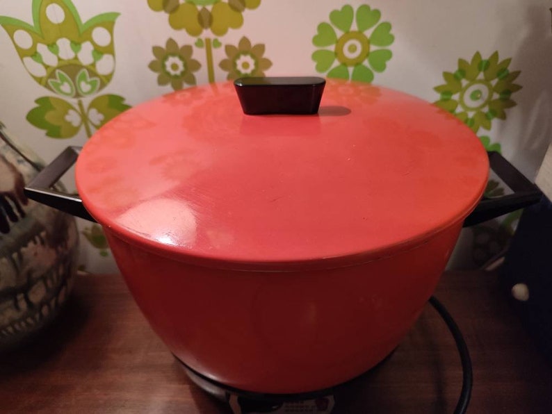 Vintage Orange 1970's Working Tefal Deep Fat Fryer With Manual & Basket ...