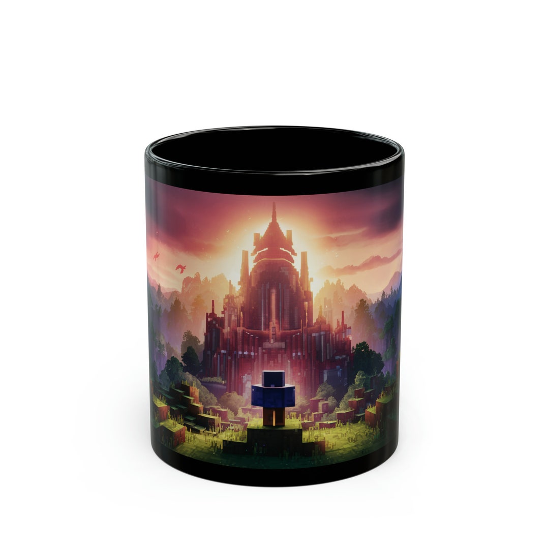 Minecraft Cup, Black, Birthday Gift, Youth Room, Perfect Friend, Coffee ...