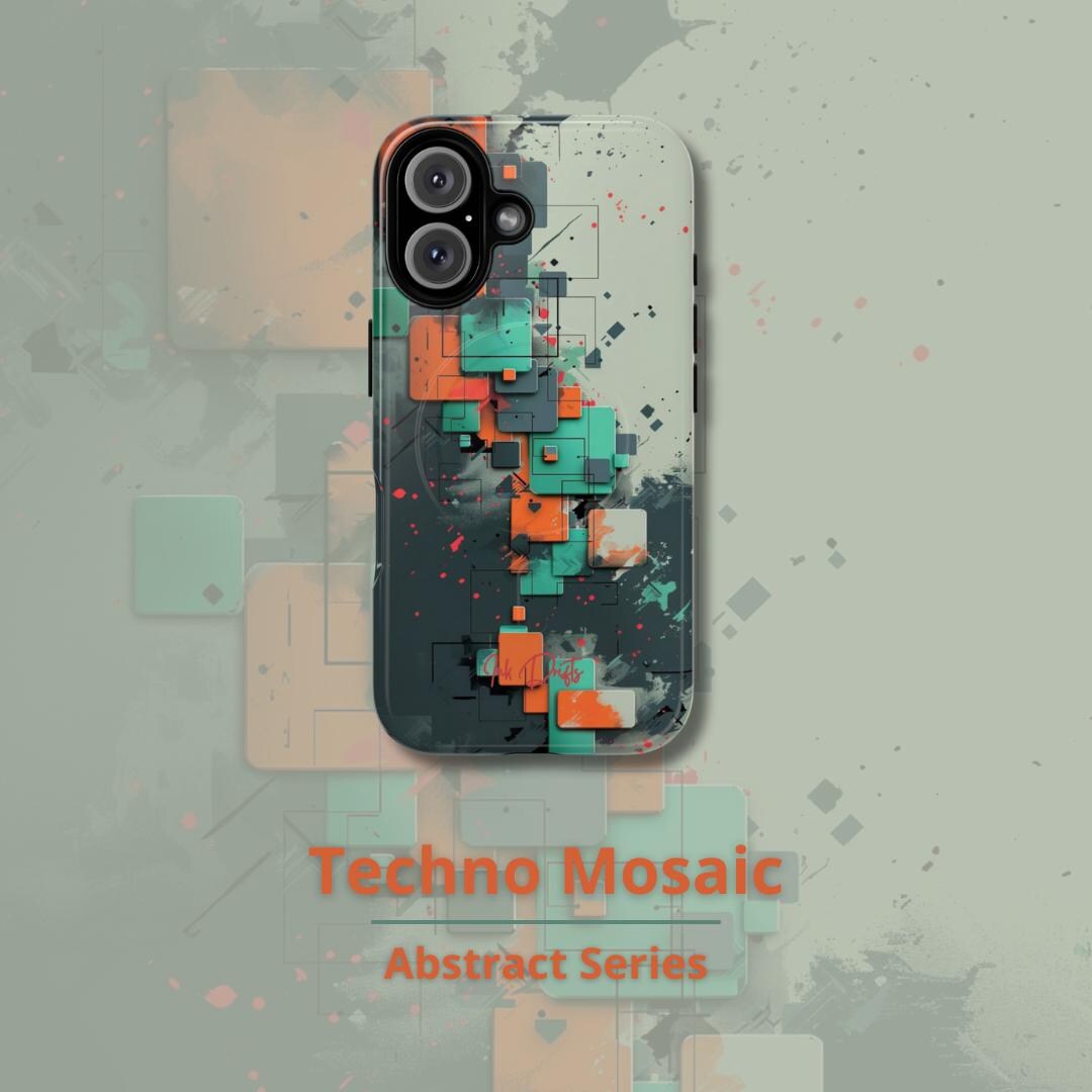 Techno Mosaic | Magsafe iPhone Case - Etsy
