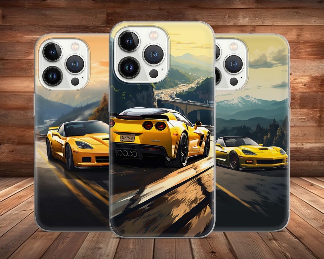 American Corvette C6 Muscle Super Car Phone Case for iPhone 15 14 13 ...