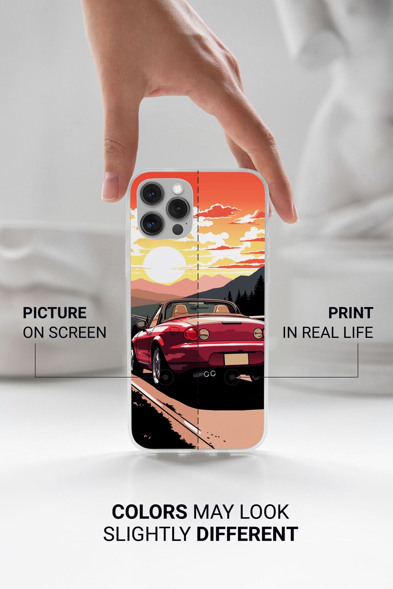 Japanese Miata MX-5 Jdm Sport Drift Car Phone Case for iPhone 15 14 13 ...