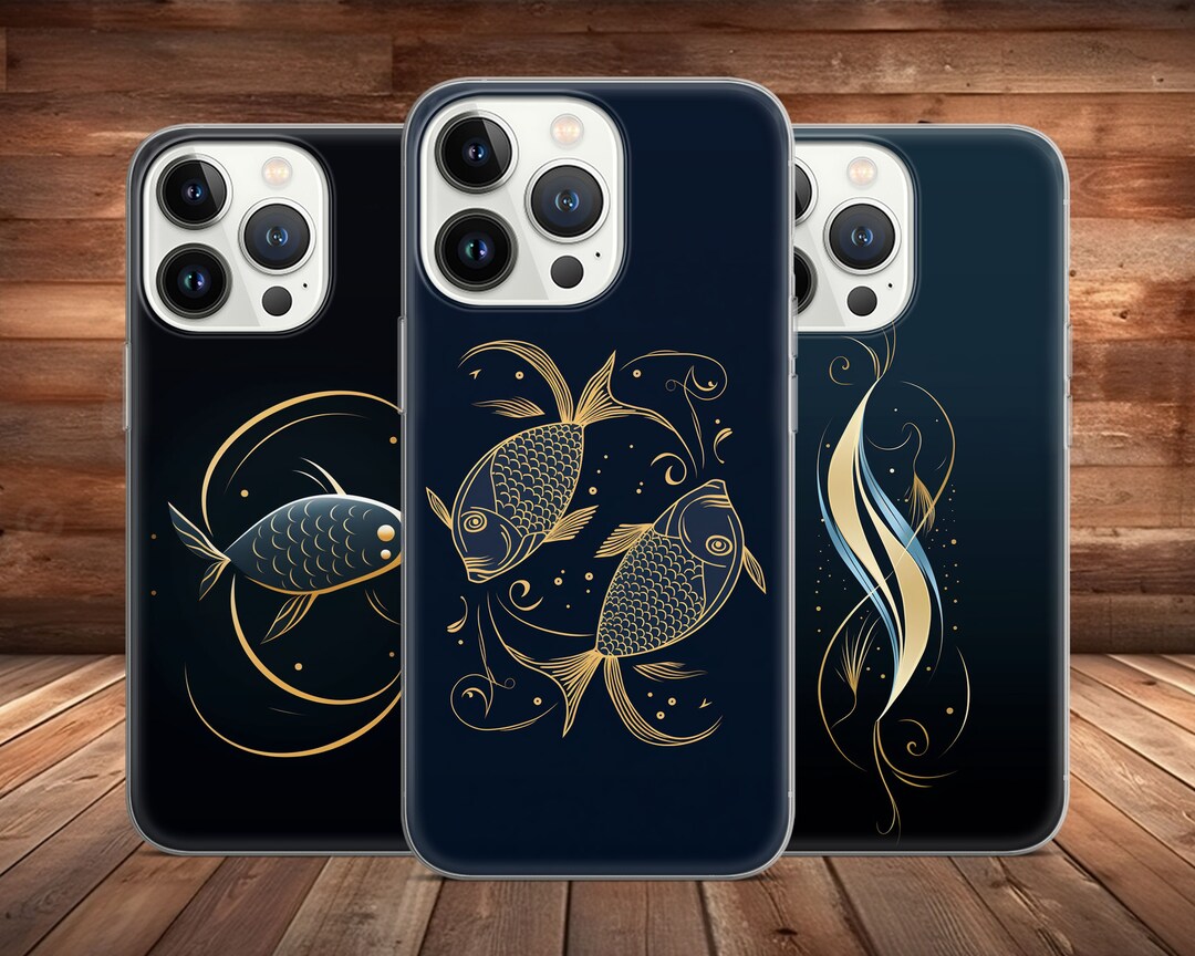 Zodiac Sign Pisces Symbol Astrological Star Art Phone Case for iPhone ...