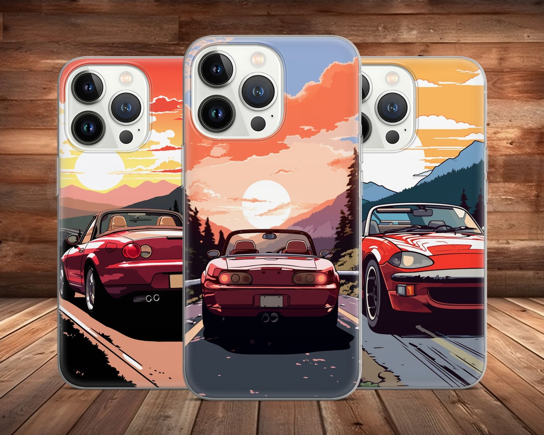 Japanese Miata MX-5 Jdm Sport Drift Car Phone Case for iPhone 15 14 13 ...