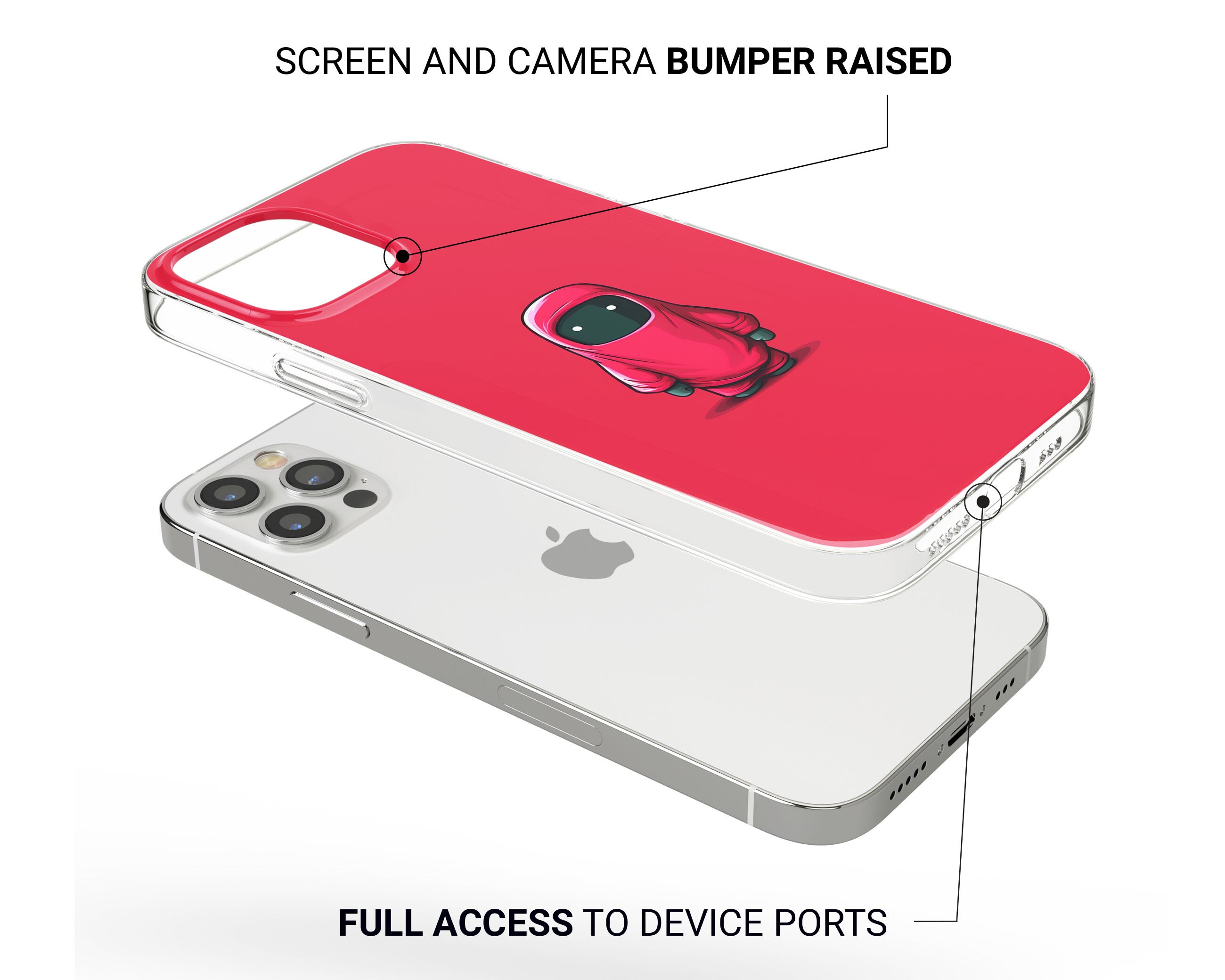 Among Us Impostor Video Game Inspired Fan Art Phone Case for iPhone 15 ...