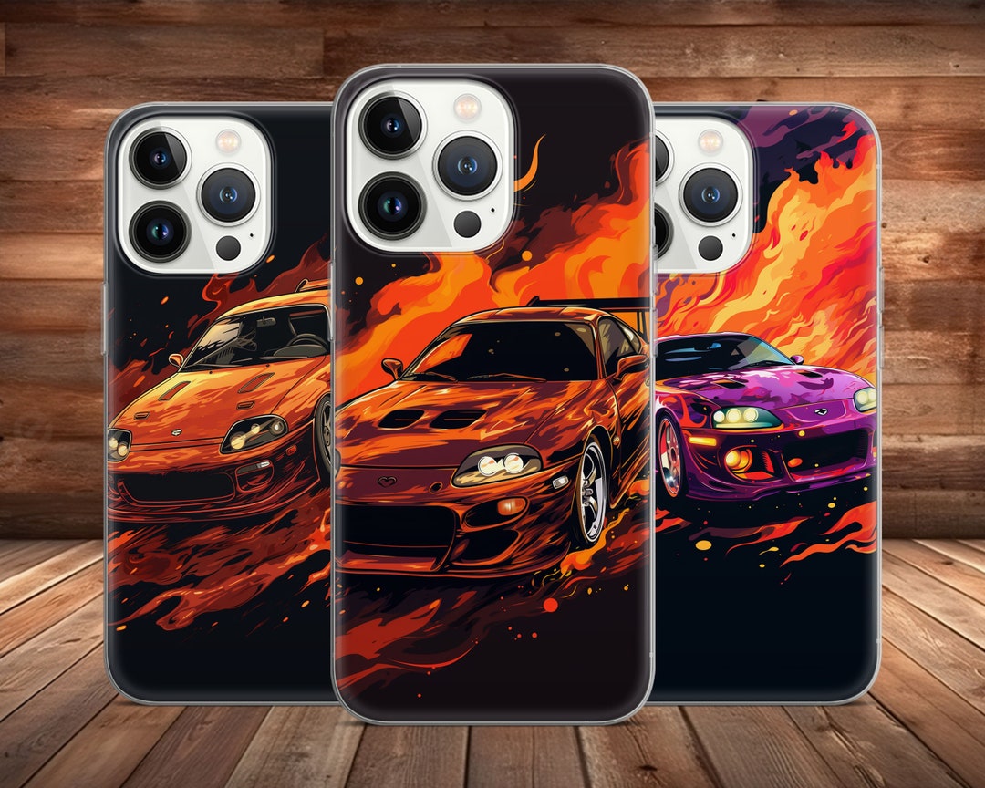 JDM Car Phone Case Legendary Supra MK4 Race Drift for iPhone 15 14 13 ...