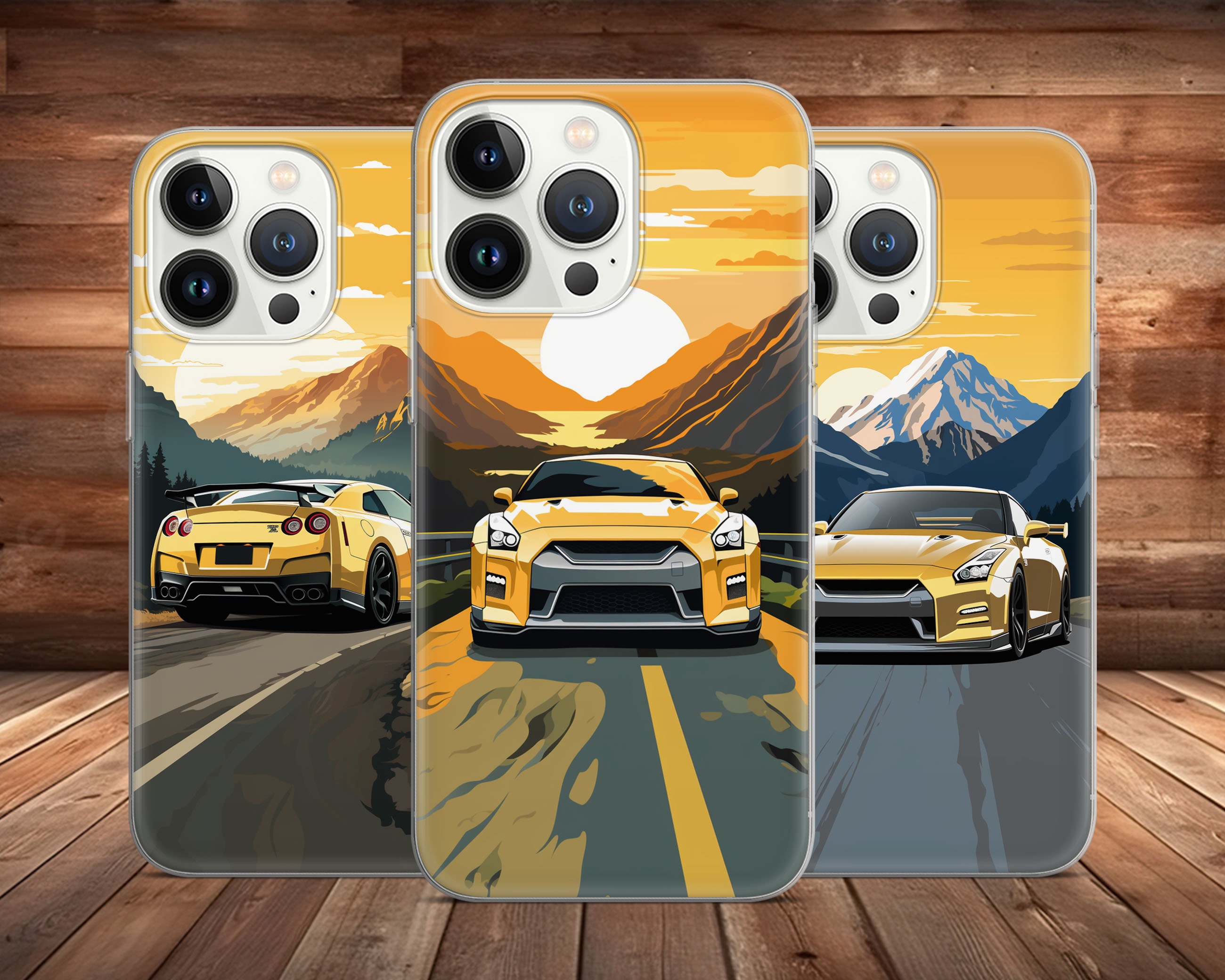 Japanese GTR R35 Sports Racing Jdm Car Phone Case for iPhone 15 14 13 ...