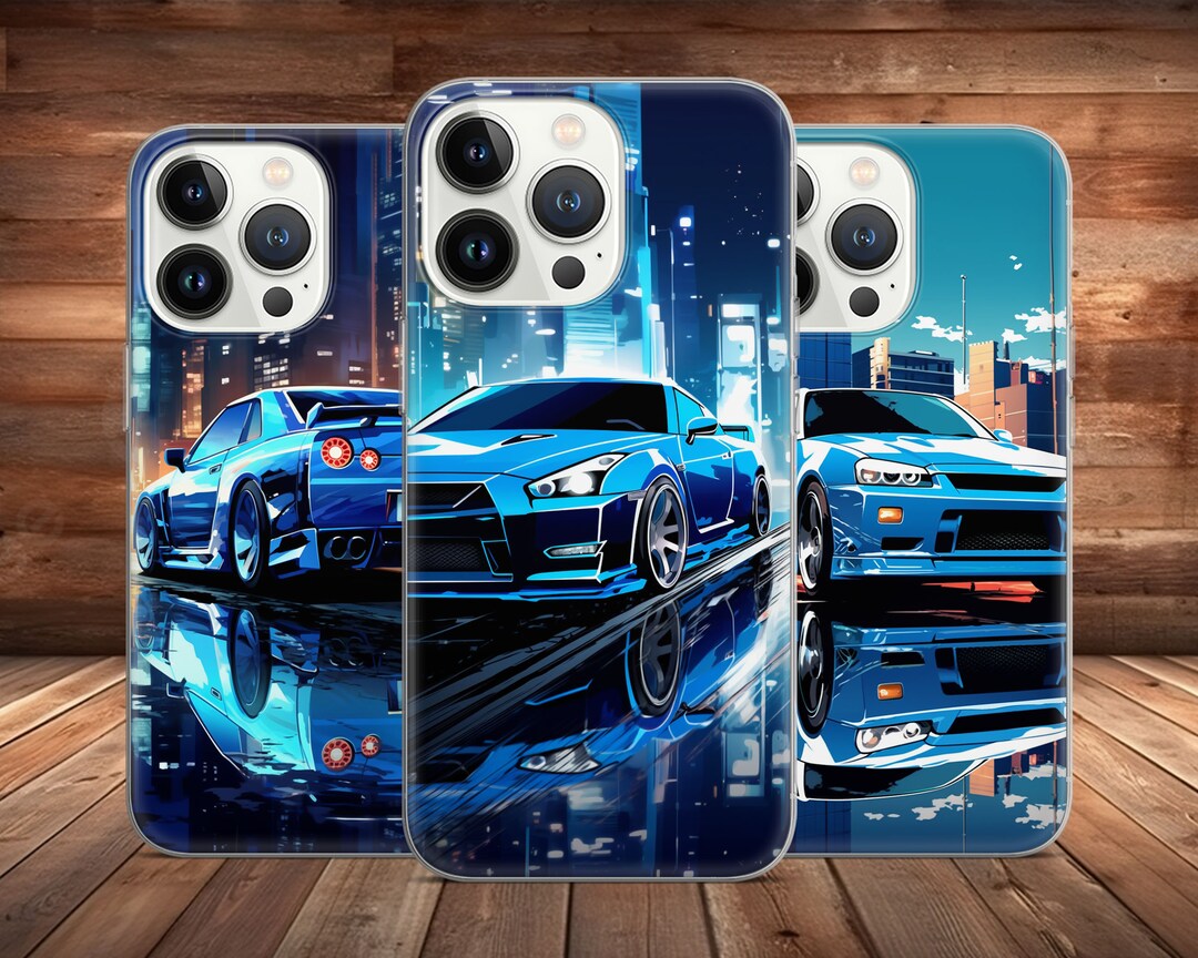 JDM Legendary Gtr R34 R35 Drift Car Art Phone Case for iPhone 15 14 13 ...