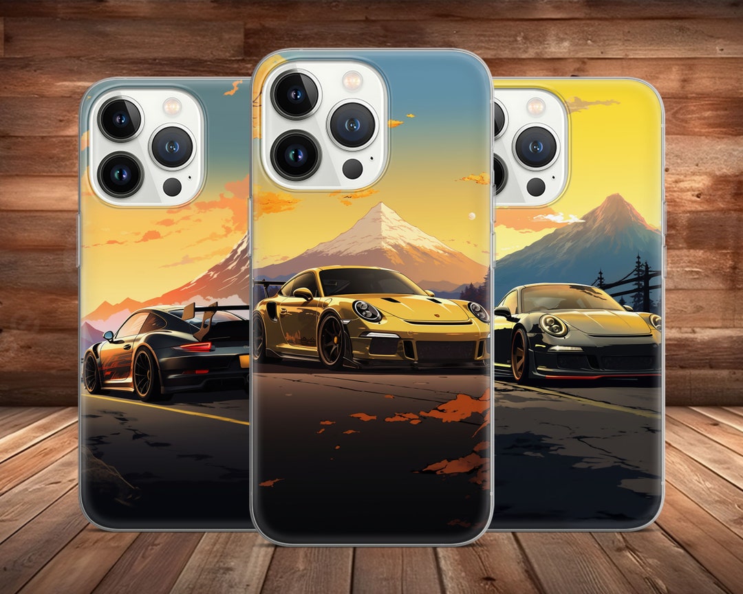 Luxury Sports Car Phone Case Lo-fi German 911 GT3 for iPhone 15 14 13 ...