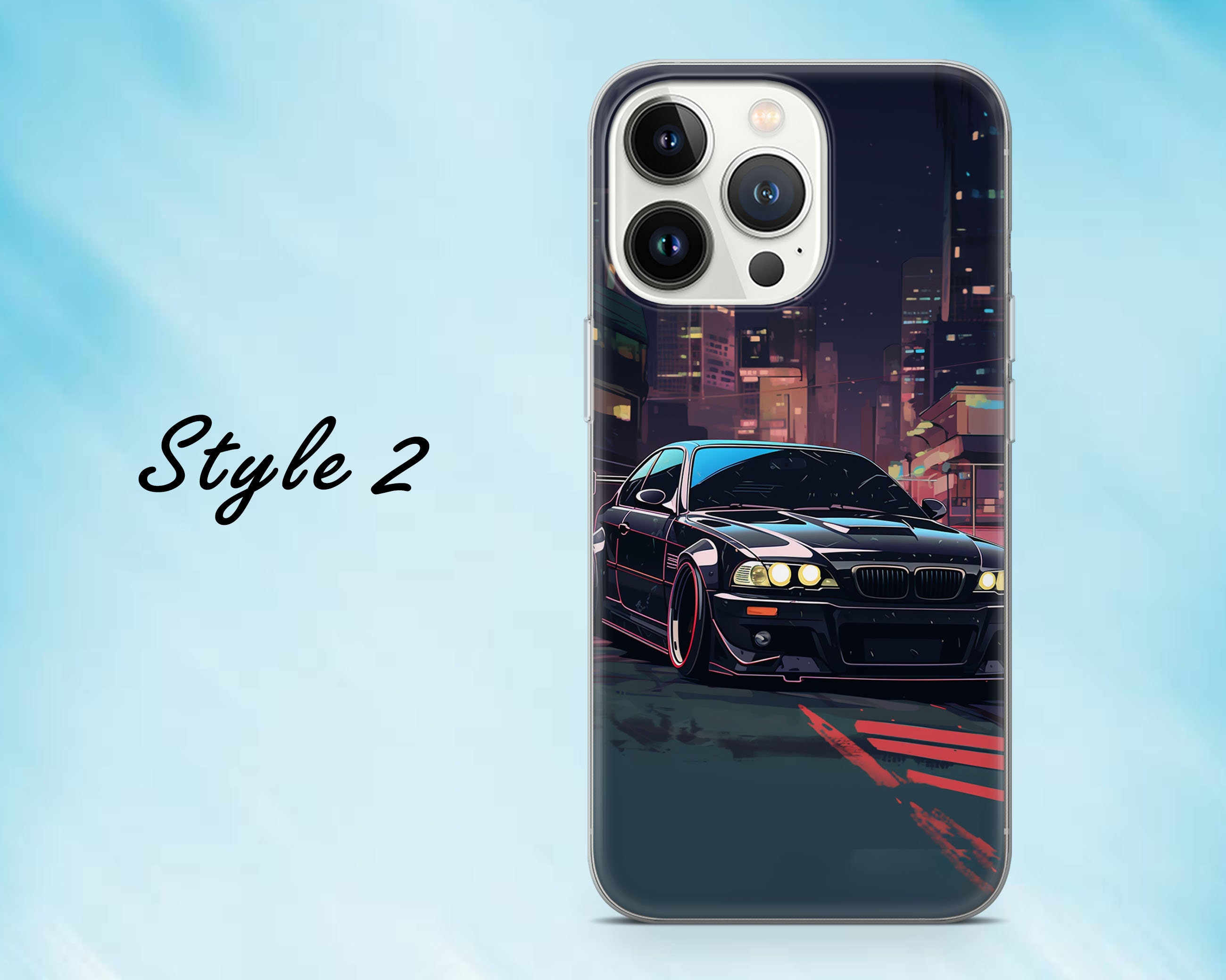 Bavarian M3 E46 GTR Classic Drift Car Phone Case for iPhone 15 14 13 ...