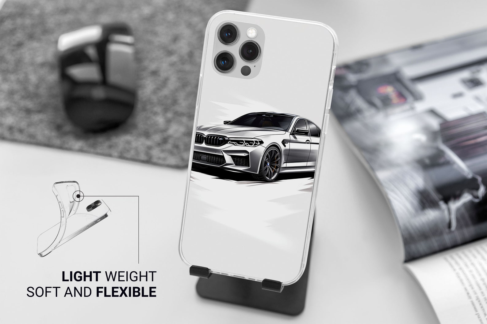Bavarian M5 Competition Luxury Sports Car Phone Case for iPhone 15 14 ...