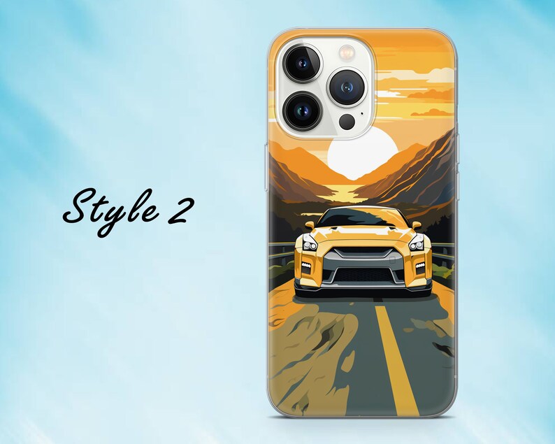 Japanese GTR R35 Sports Racing Jdm Car Phone Case for iPhone 15 14 13 ...