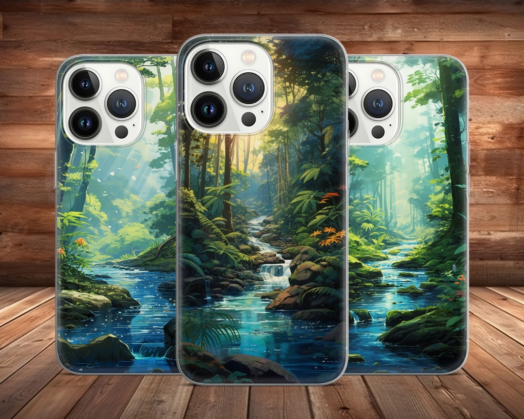 Anime Lo-fi Phone Case Tropical Forest Wild Jungle South for iPhone 15 ...
