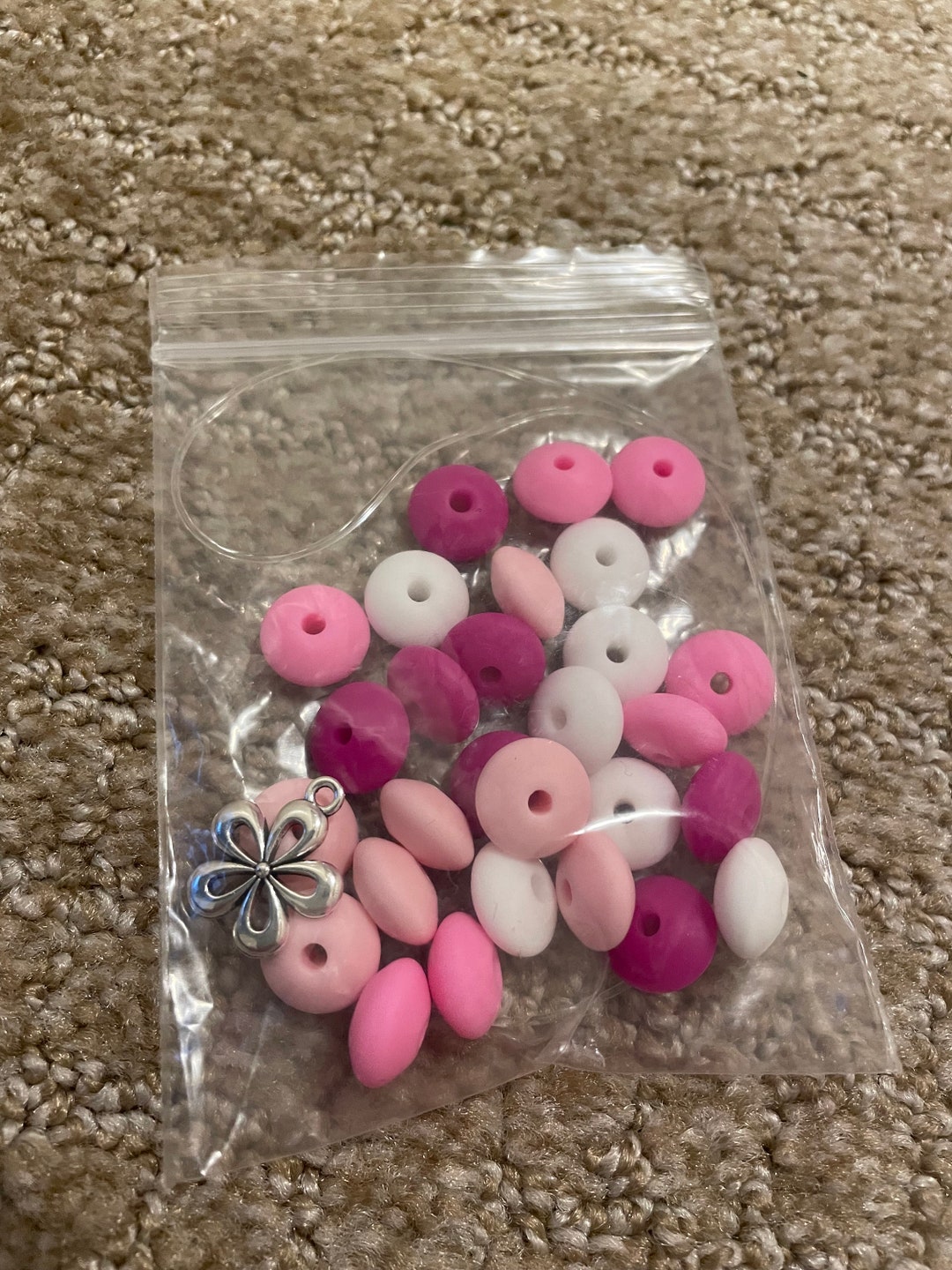 Pink Flower Charm Kit - Etsy