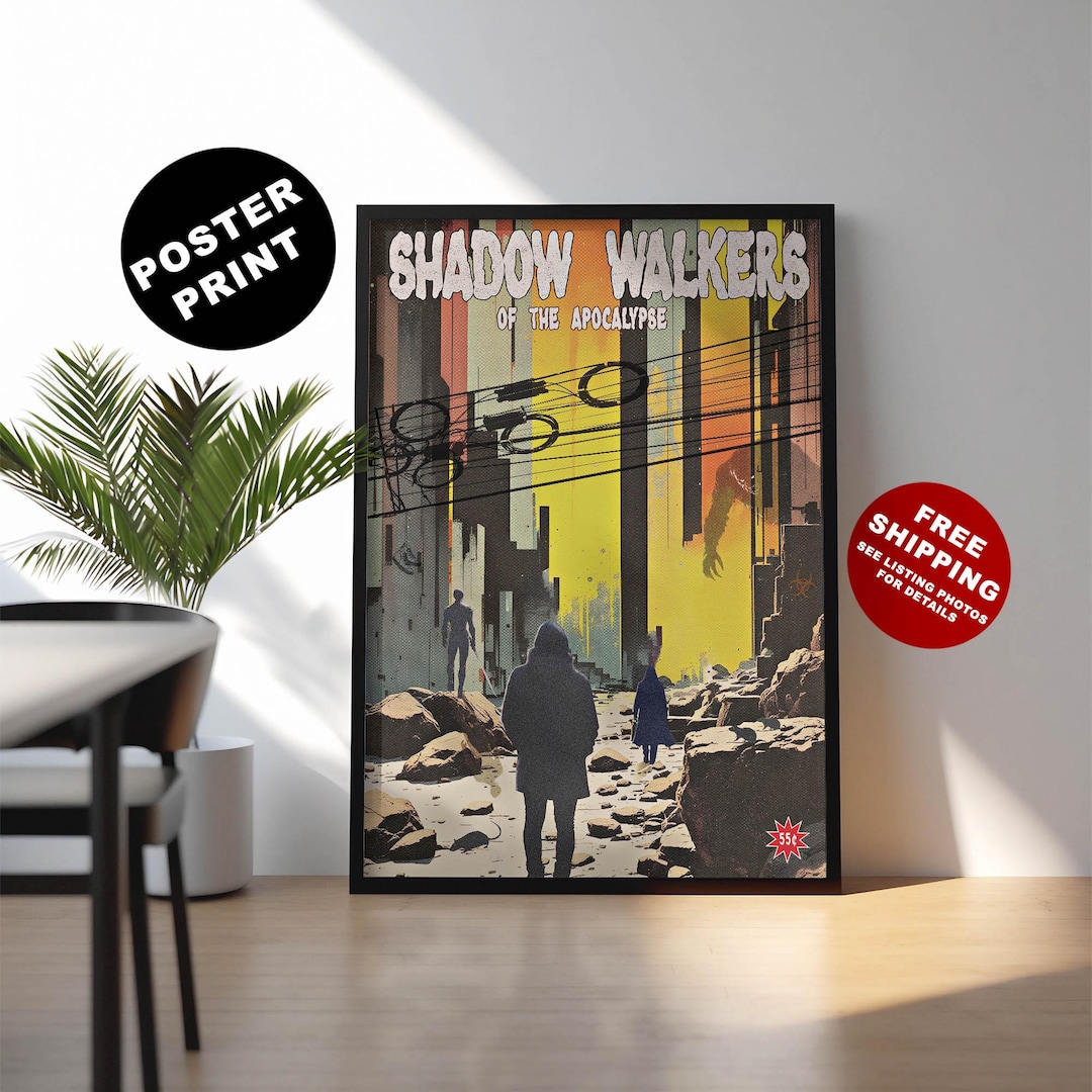 Retro Sci-fi Poster, Post-apocalyptic Wall Art, Comic Book Art Print ...