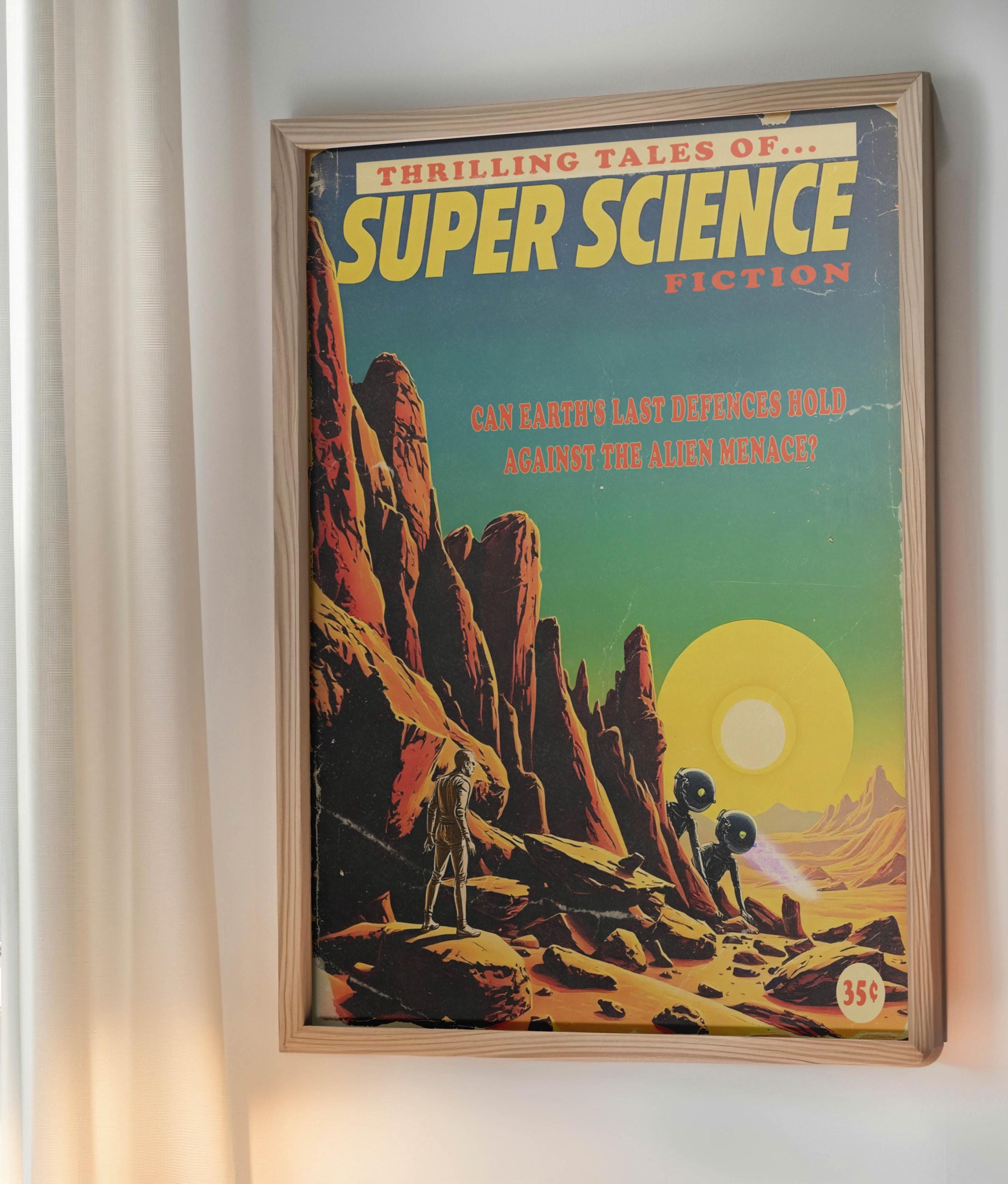 Retro Sci-fi Print: Vintage Space Adventure Art - Etsy Australia