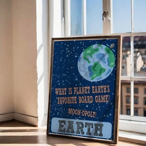 Retro Space Posters, Solar System Planet Wall Poster Set, Outer Space ...