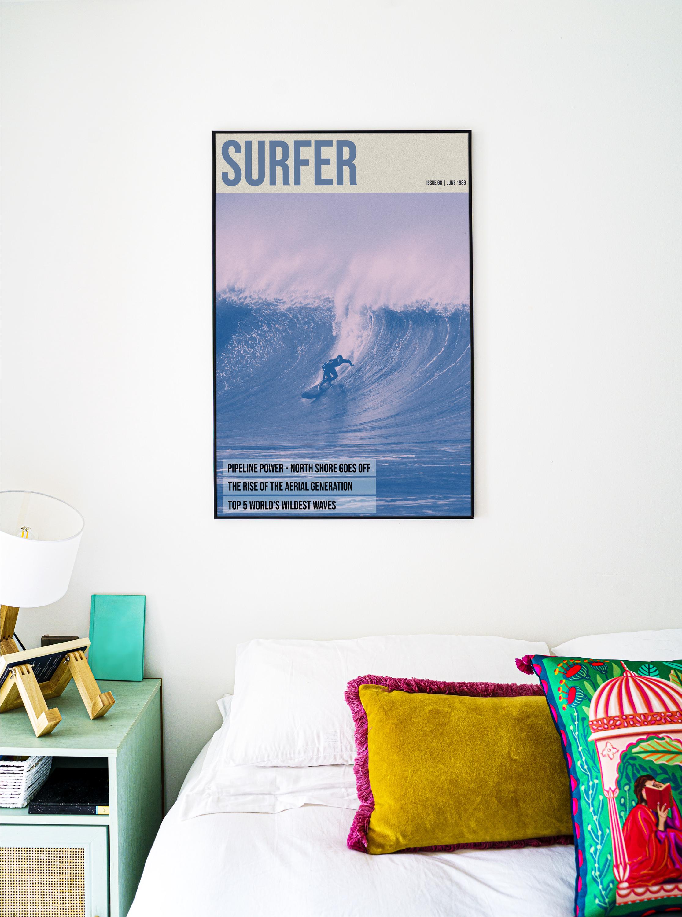 Retro 1980s Surf Magazine Cover Print: Vibrant Vintage Surf Wall Art - Etsy
