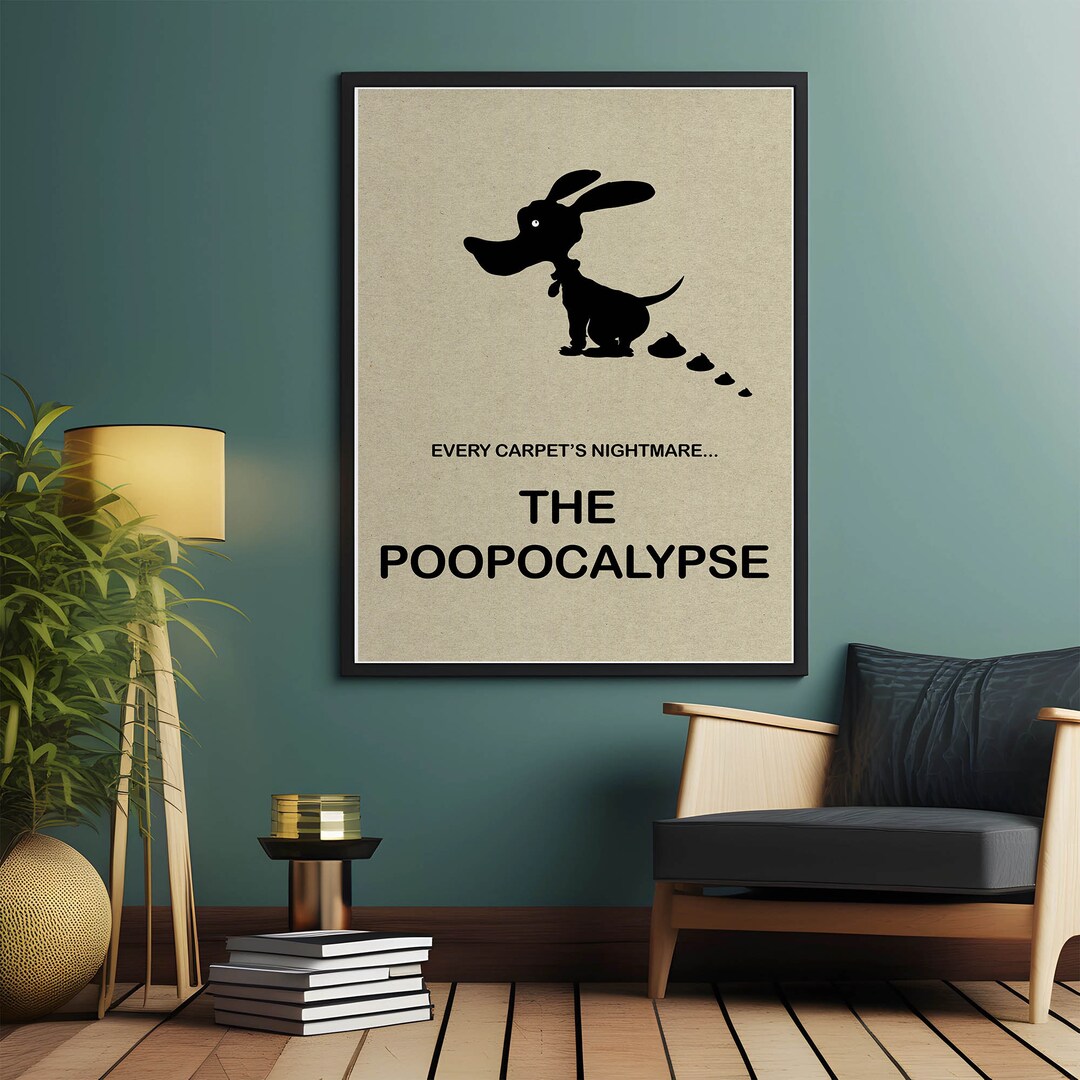 Dog Lover Poster, Quirky Wall Print, Funny Dog Poster Dog Poster, Small ...