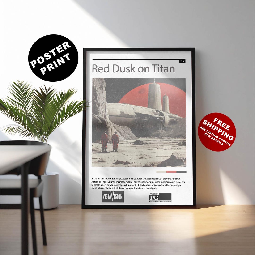 Retro Sci Fi Poster - Vintage Sci-fi Print – 1950s Science Fiction ...