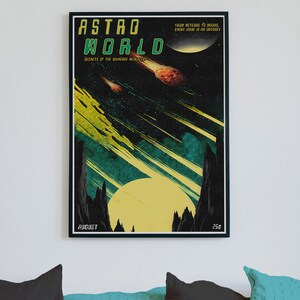 Retro Sci-fi Art, Science Fiction Poster, Gift for Sci-fi Fan, Vintage ...