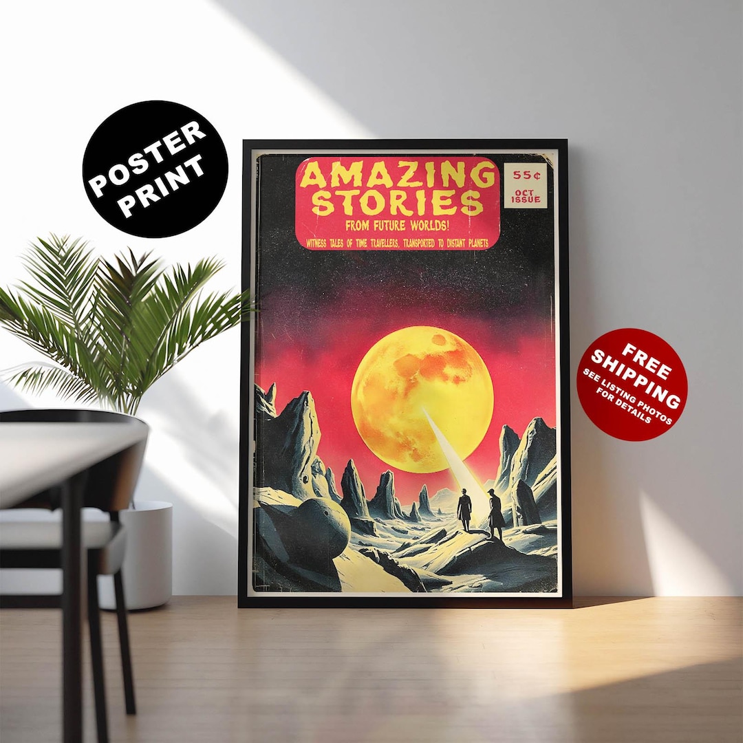 Retro Sci Fi Poster, Science Fiction Print, Sci Fi Poster, Space Travel ...
