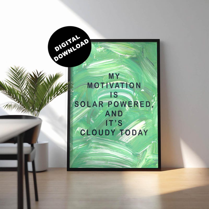 Funny Motivational Poster - Etsy