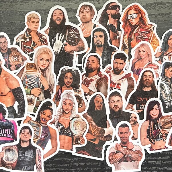 Wrestling Stickers - Etsy