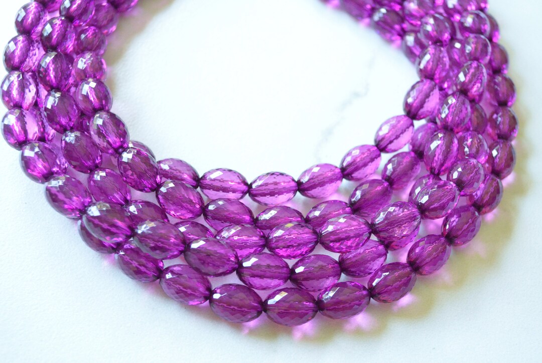 Purple Statement Necklace, Lucite Bead Necklace, Acrylic Chunky ...