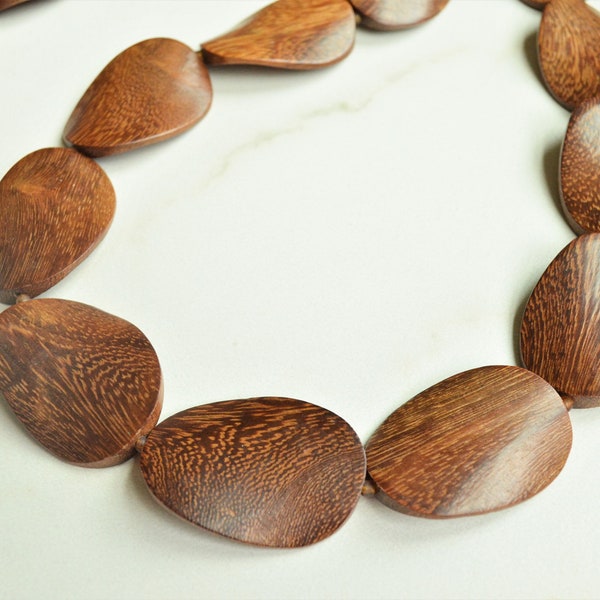 Wood Necklace - Etsy