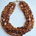 Tortoise Shell Brown Black Statement Lucite Beaded Chunky - Etsy