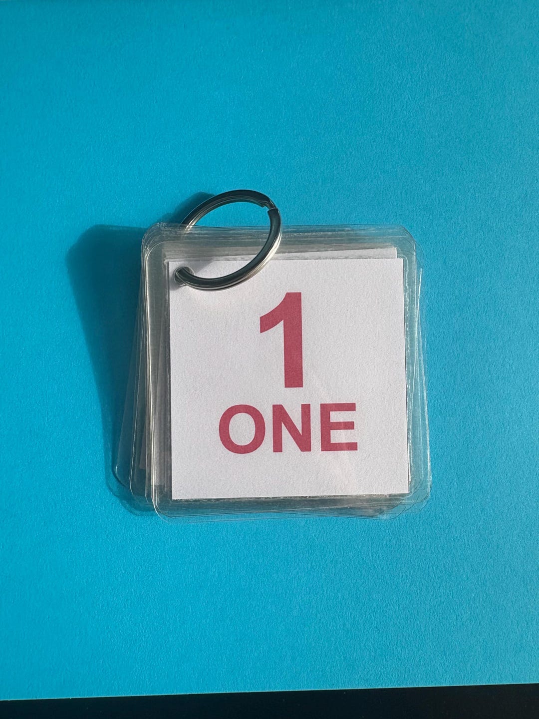 Pocket-sized PEC Learning Cards on Keyring - Numbers - Speech Therapy ...