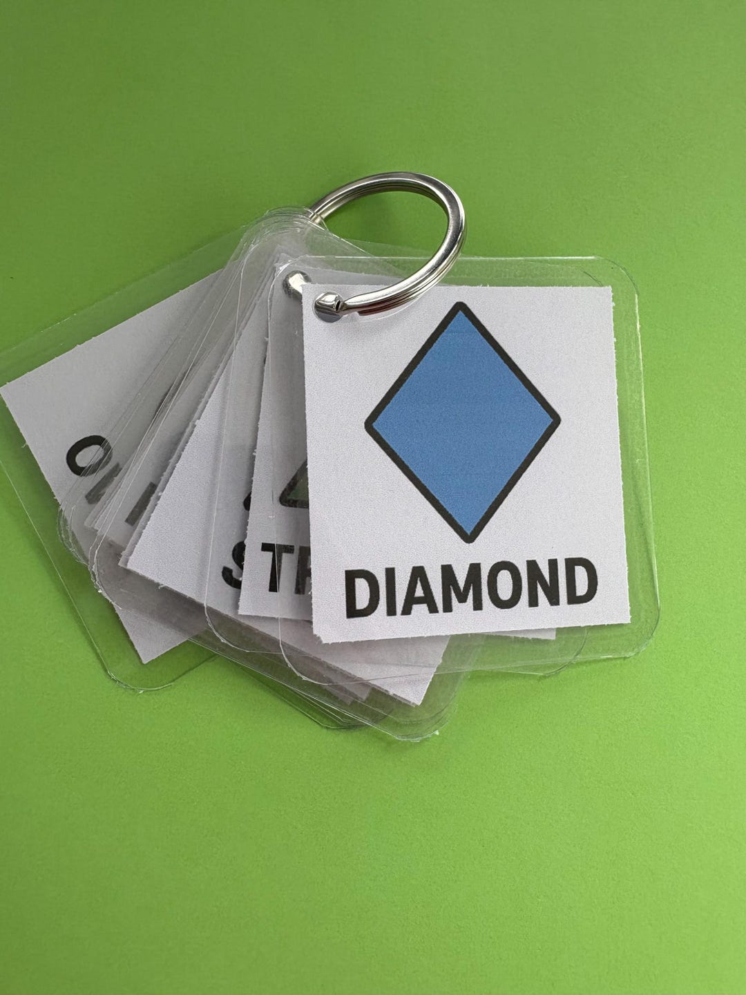 Pocket-sized PEC Learning Cards on Keyring - Shapes - Speech Therapy ...