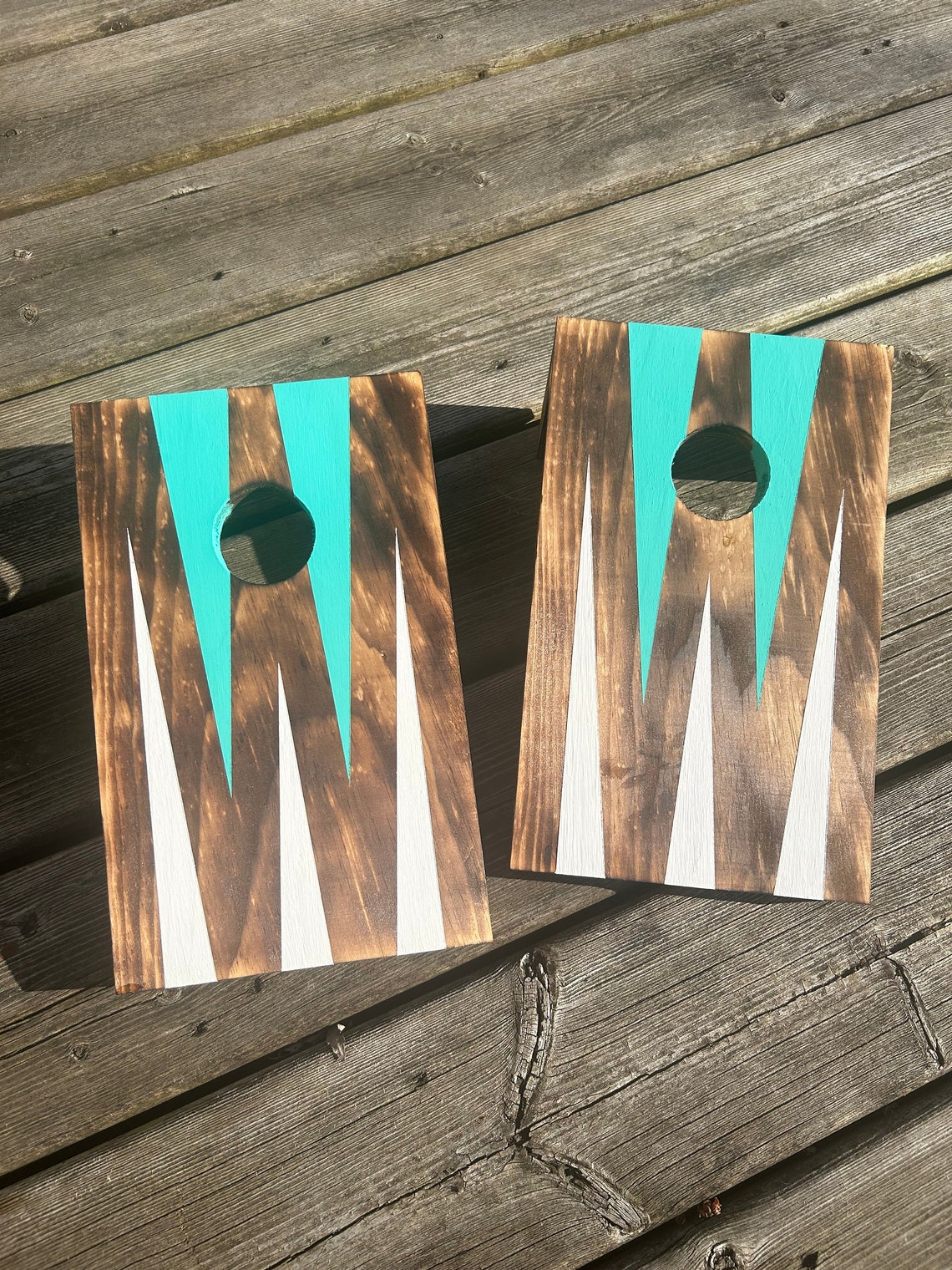 Table Top Wooden Cornhole Board Set Custom - Etsy