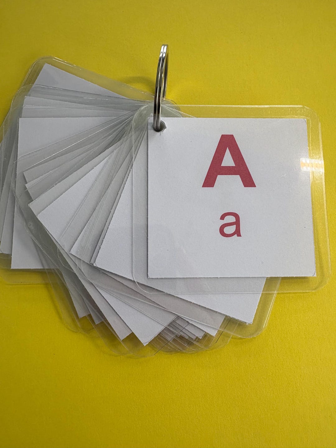 Pocket-sized PEC Learning Cards on Keyring - Alphabet- Speech Therapy ...