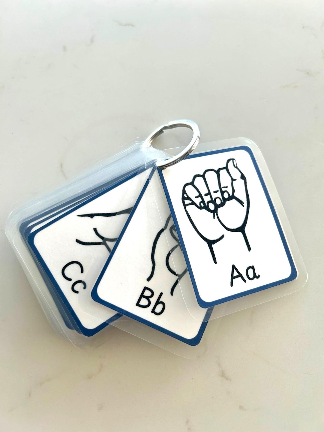 ASL Alphabet PEC Learning Cards: Speech Therapy Communication Aid - Etsy