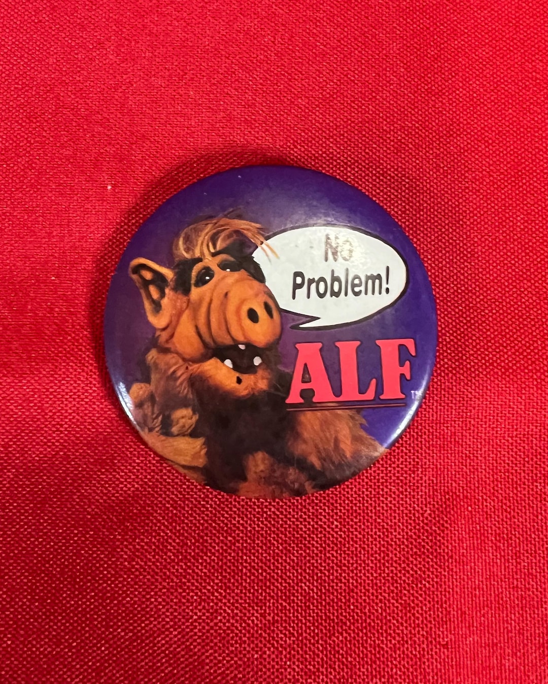Vintage 1986 ALF “no Problem!” Pinback Pin - Etsy