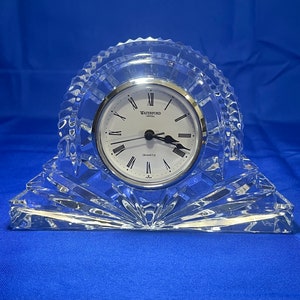 Vintage 1990’s Waterford Crystal Large White Faced Cottage Desk-mantle ...