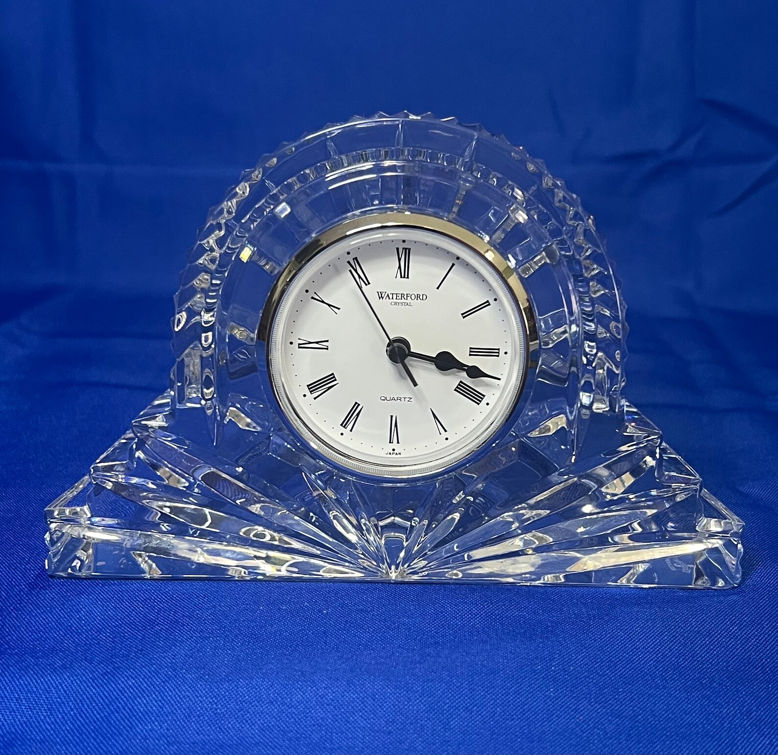 Vintage 1990’s Waterford Crystal Large White Faced Cottage Desk-mantle ...