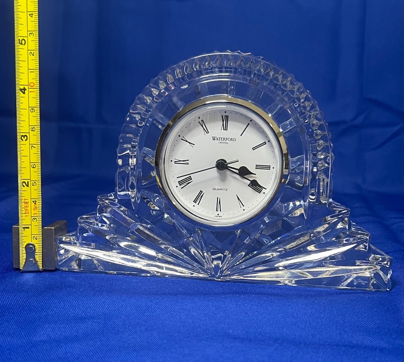 Vintage 1990’s Waterford Crystal Large White Faced Cottage Desk-mantle ...