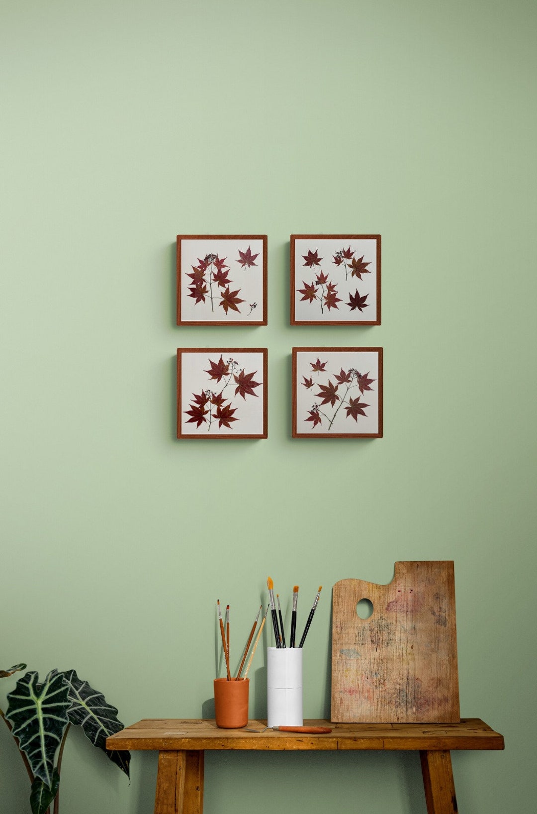 Flower Art, Wall Art, Real Leaves, Best Gift, Flower Design, Real Dried ...