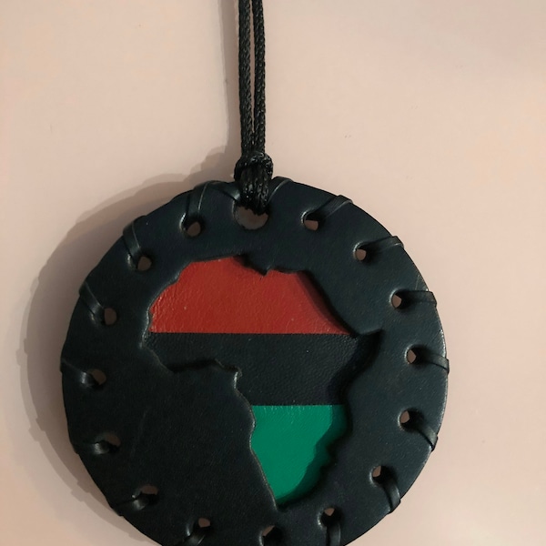 Leather Africa Medallion - Etsy