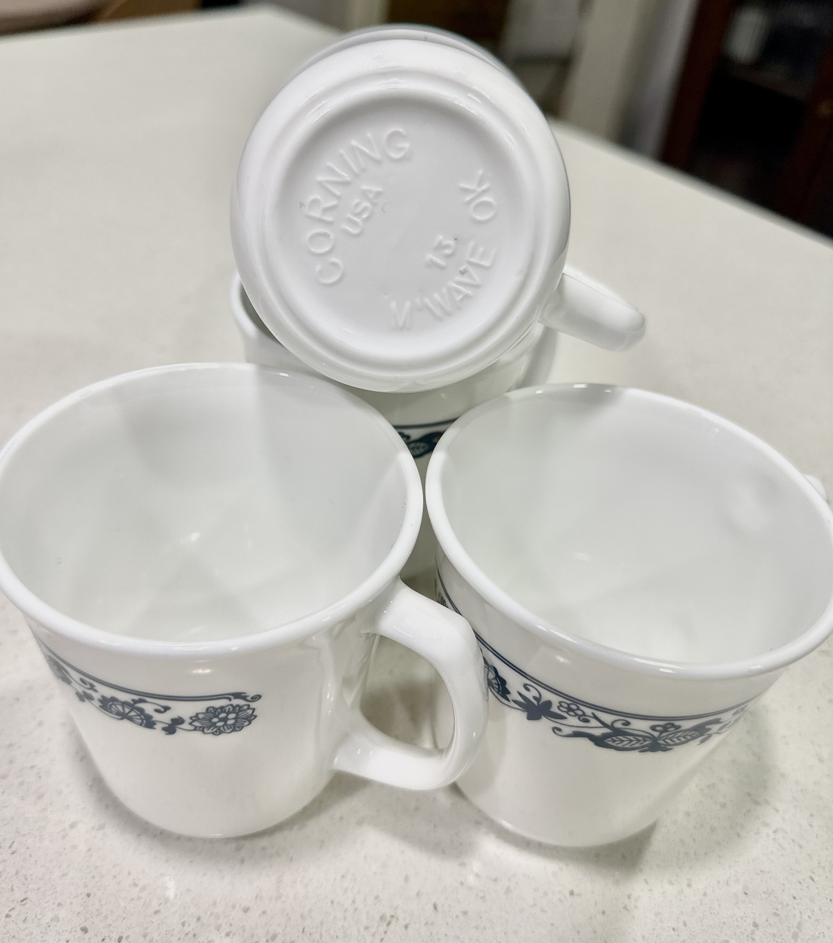 Vintage Corningware Mugs Set of 4 - Etsy