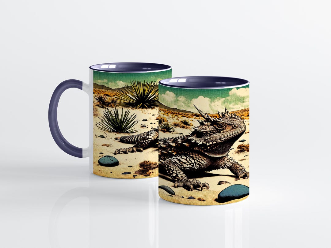Horned Lizard Coffee Mug | Reptile Lover Gift | Distinctive Ceramic Tea ...