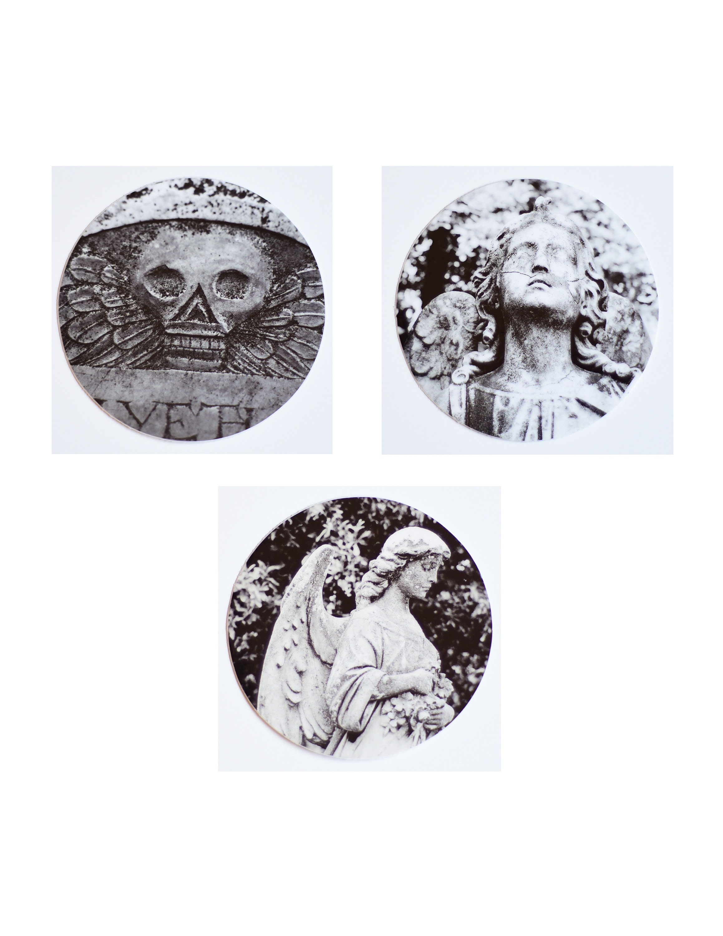 Cemetery Angel Headstone Photo Stickers - Etsy