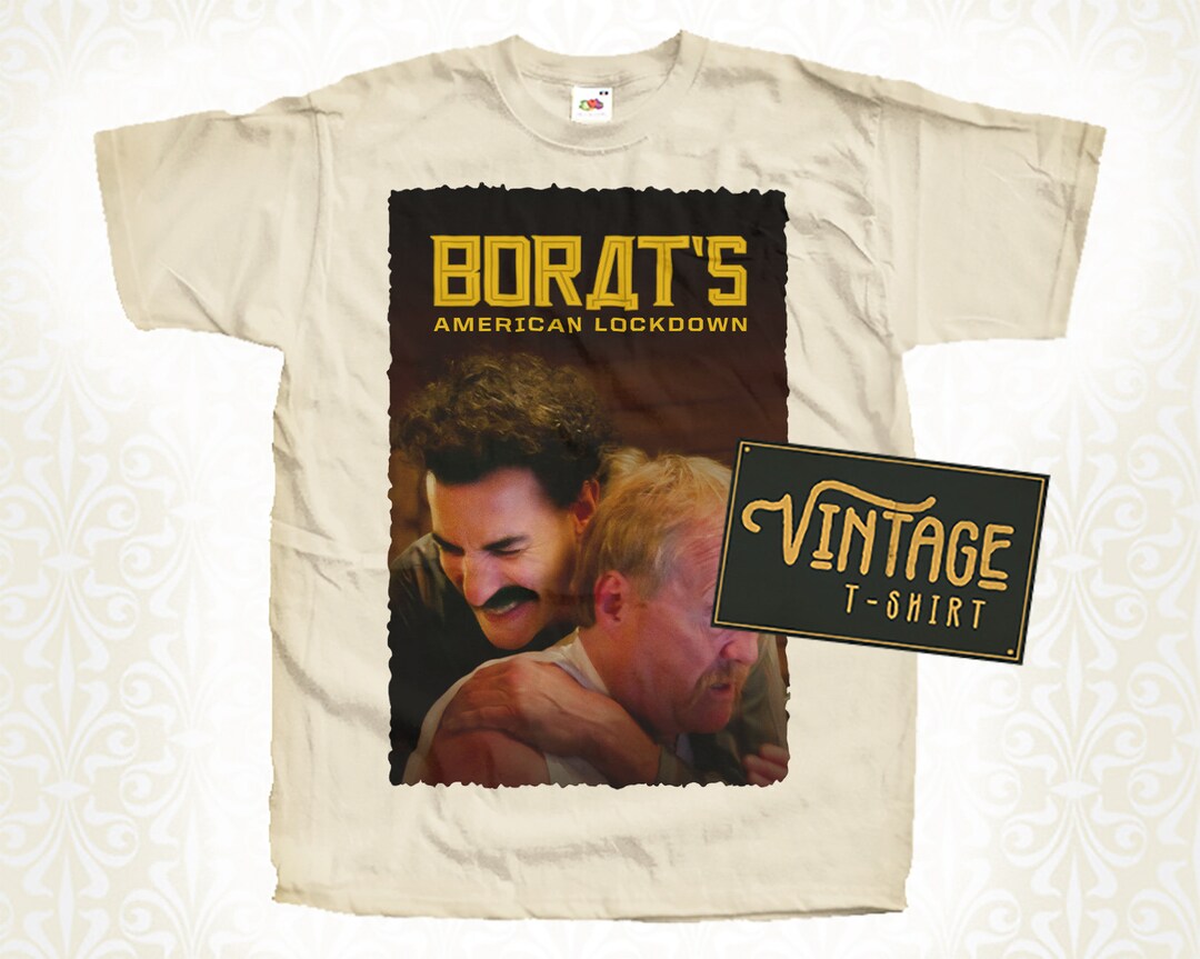 Borat V9 Tshirt Vintage Natural Color Men's Tshirt DTG Digital Print ...