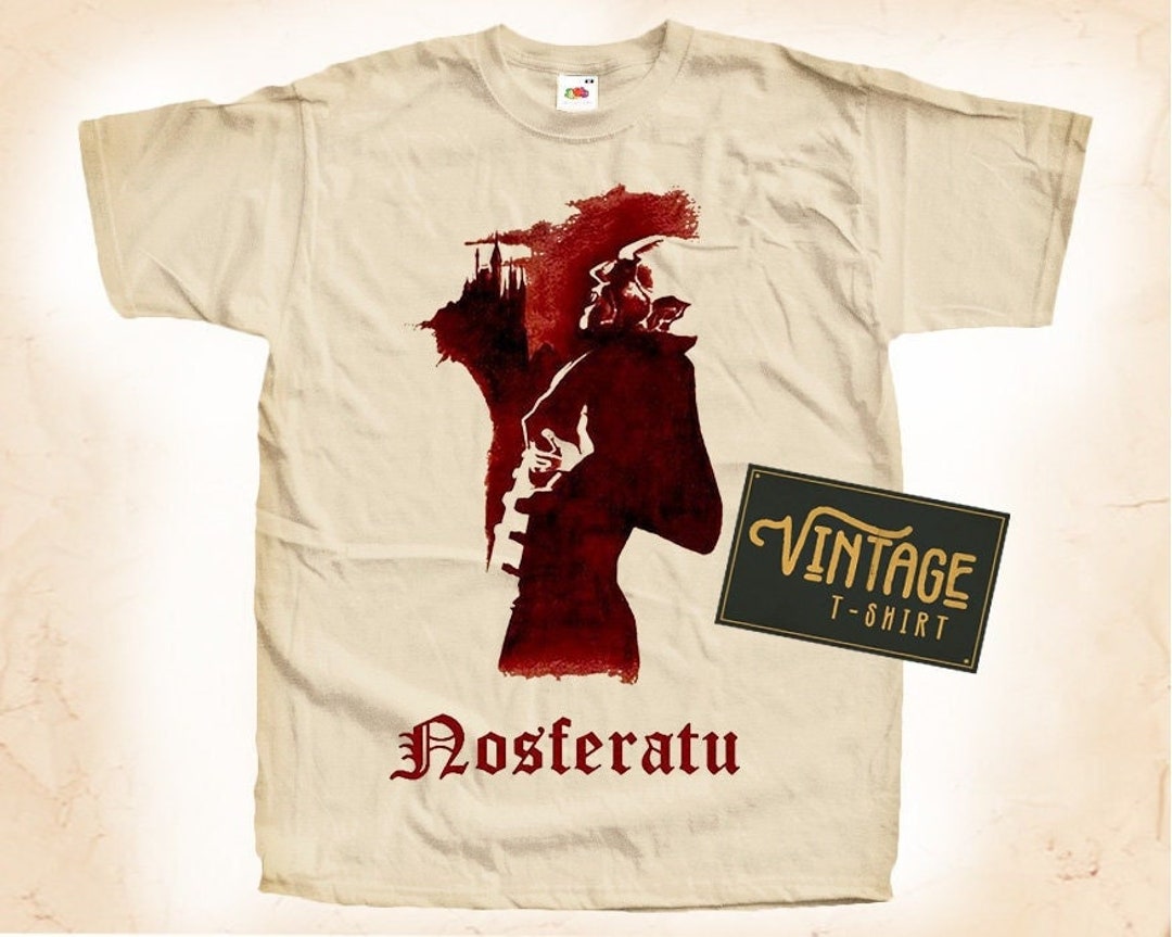 Nosferatu V2 Tshirt Vintage Natural Color Men's Tshirt DTG Digital ...